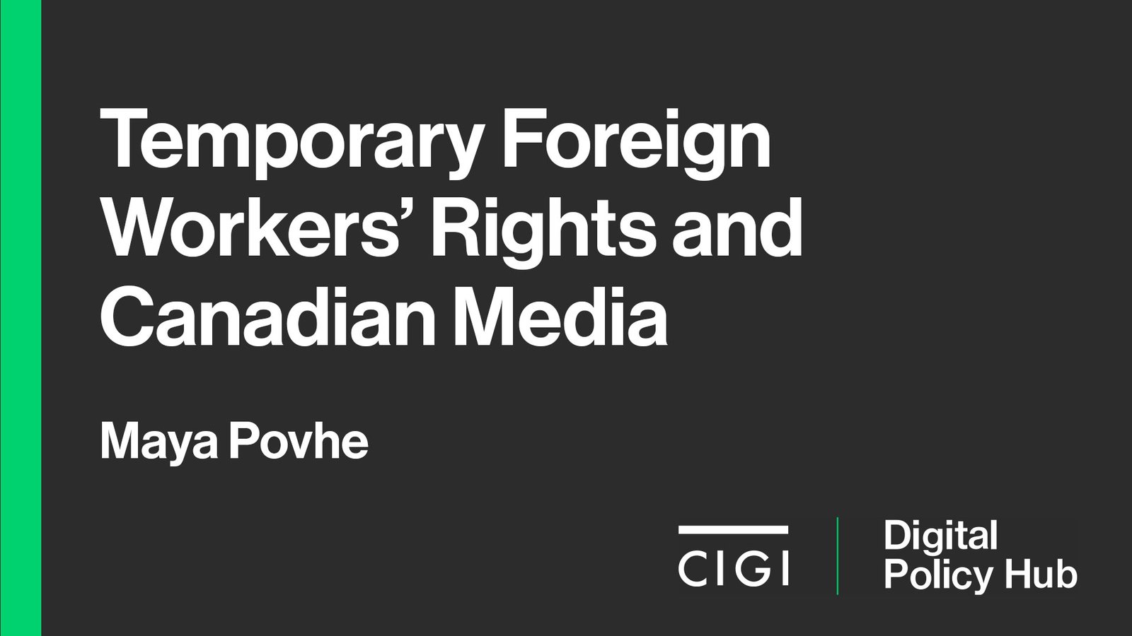 Temporary Foreign Workers’ Rights and Canadian Media - Centre for ...
